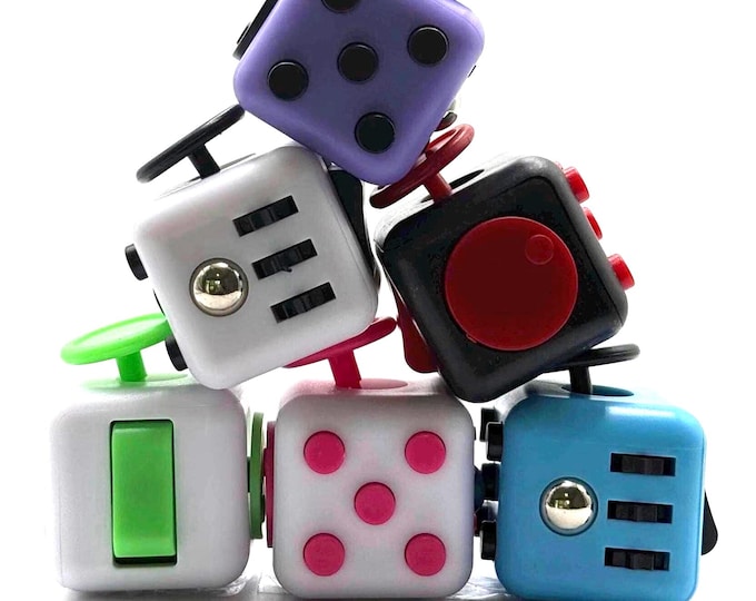 Fidget Cube (click, Spin, Flip, Glide, Roll, Breathe) Fidget Toy ...