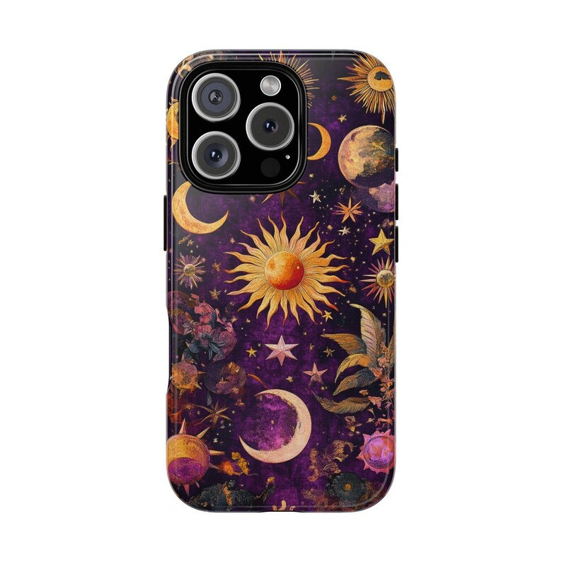 Collage of Celestial Symbols, Moon and Sun Phone Case, Celestial ...