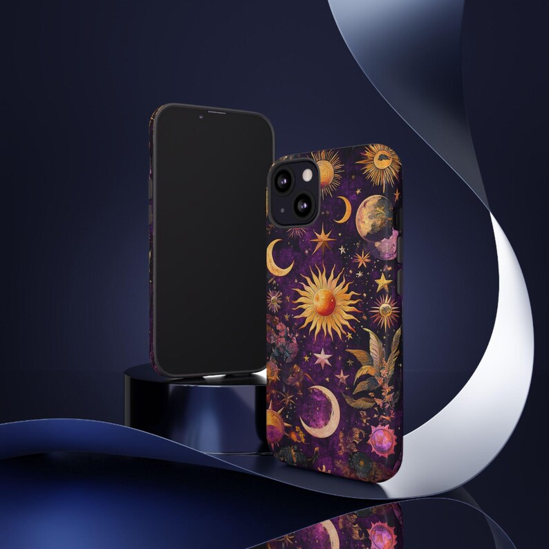 Collage of Celestial Symbols, Moon and Sun Phone Case, Celestial ...