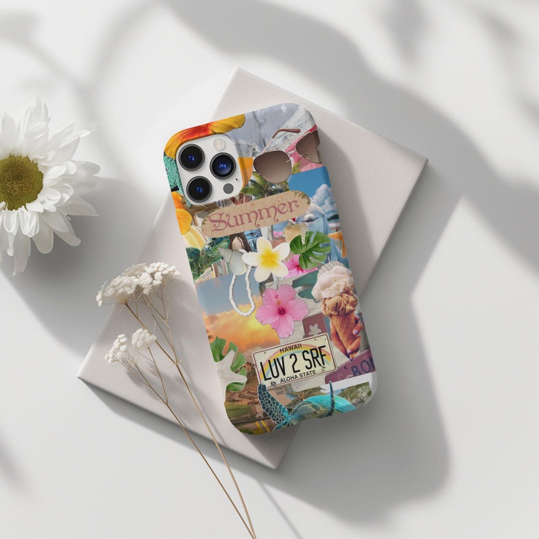 2025 Summer Collage Phone Case, Aesthetic Trendy Phone Case, iPhone 16 ...