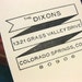 Custom Address Stamp: Modern Ribbon Banner, Housewarming Gift - Etsy