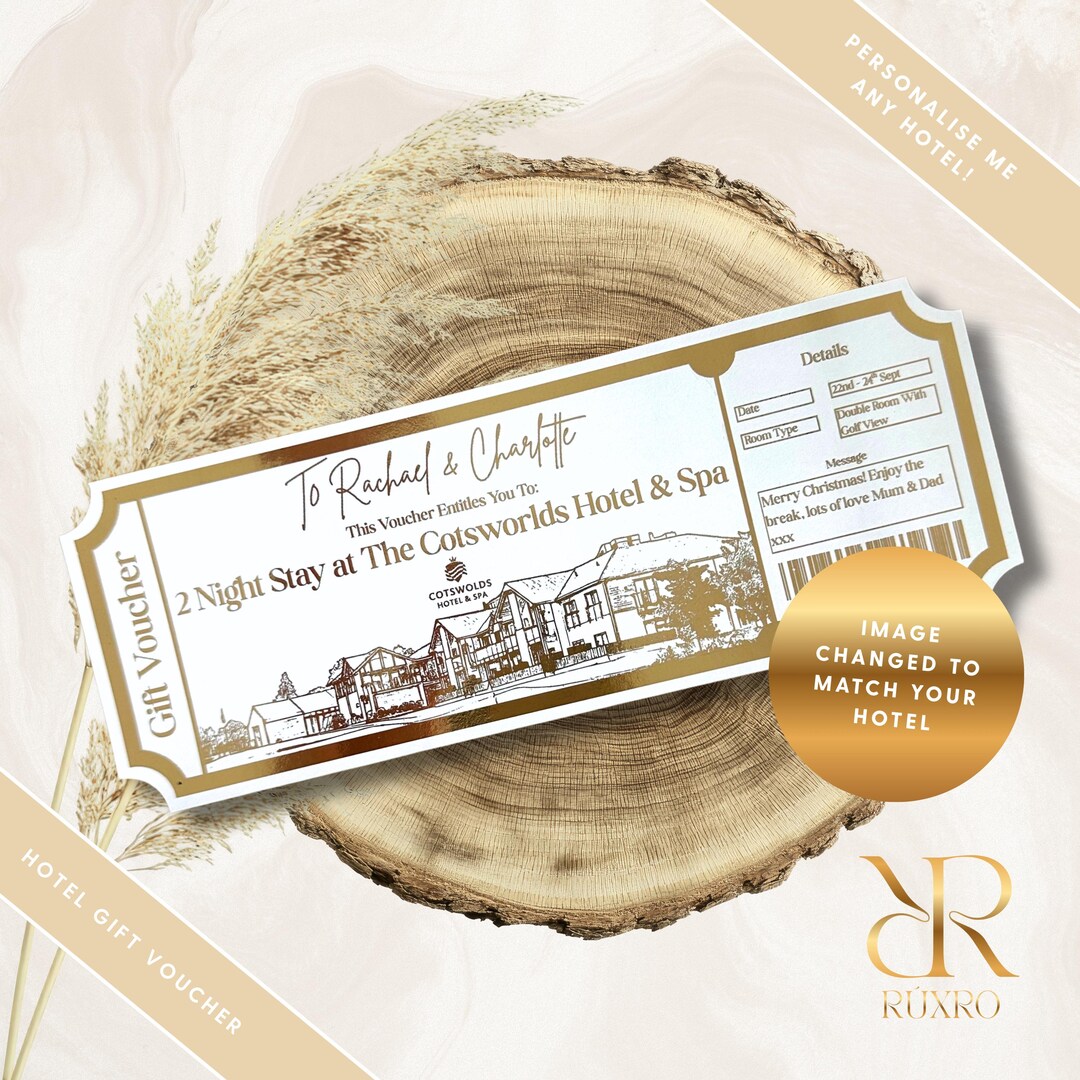 Personalised Hotel Gift Voucher | Surprise Trip | Anniversary ...