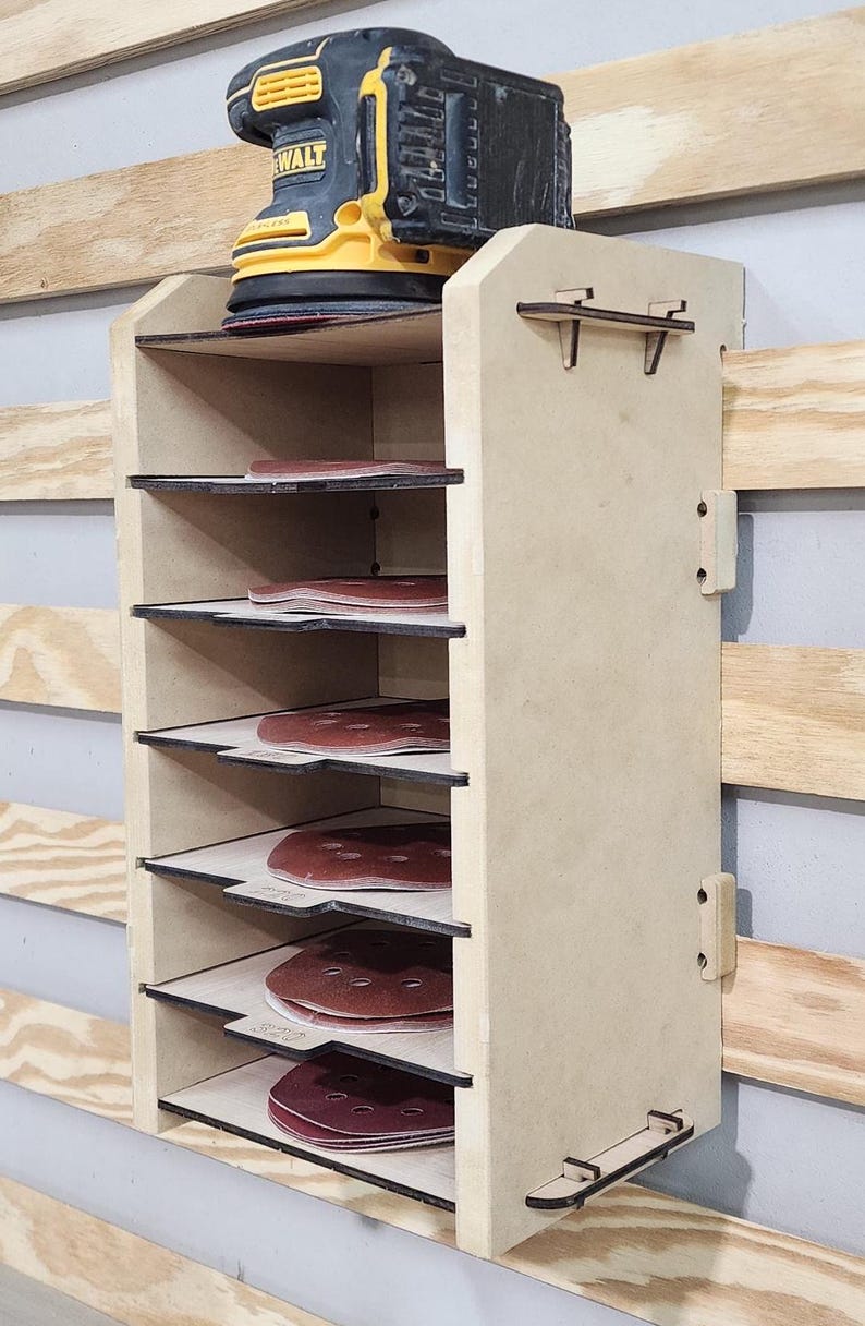 Sandpaper Storage - Shop Tools - Garage Storage - French Cleat Wall - Etsy