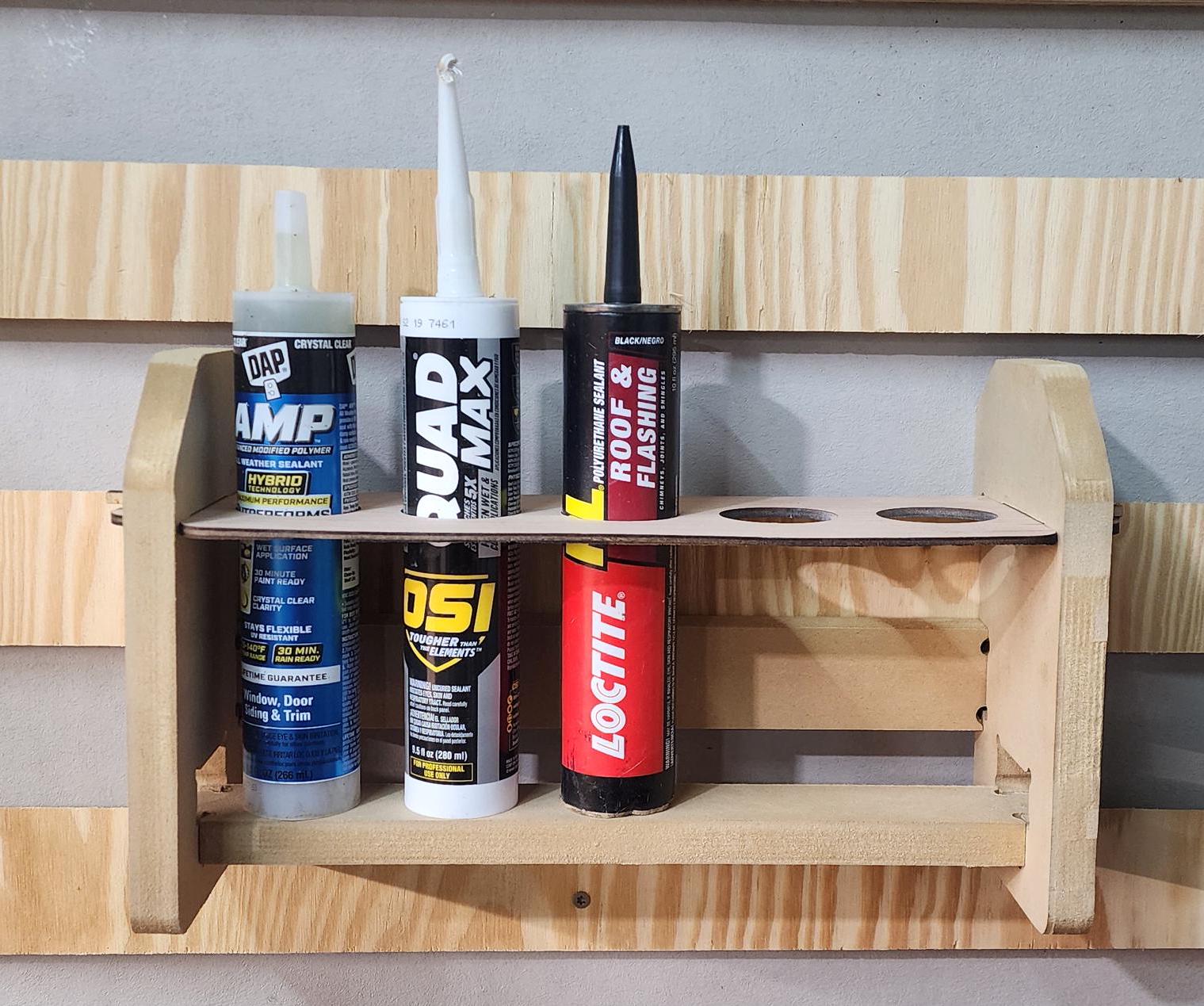 Caulking Tube Holder - Shop Tools - Shop Storage - French Cleat - Etsy