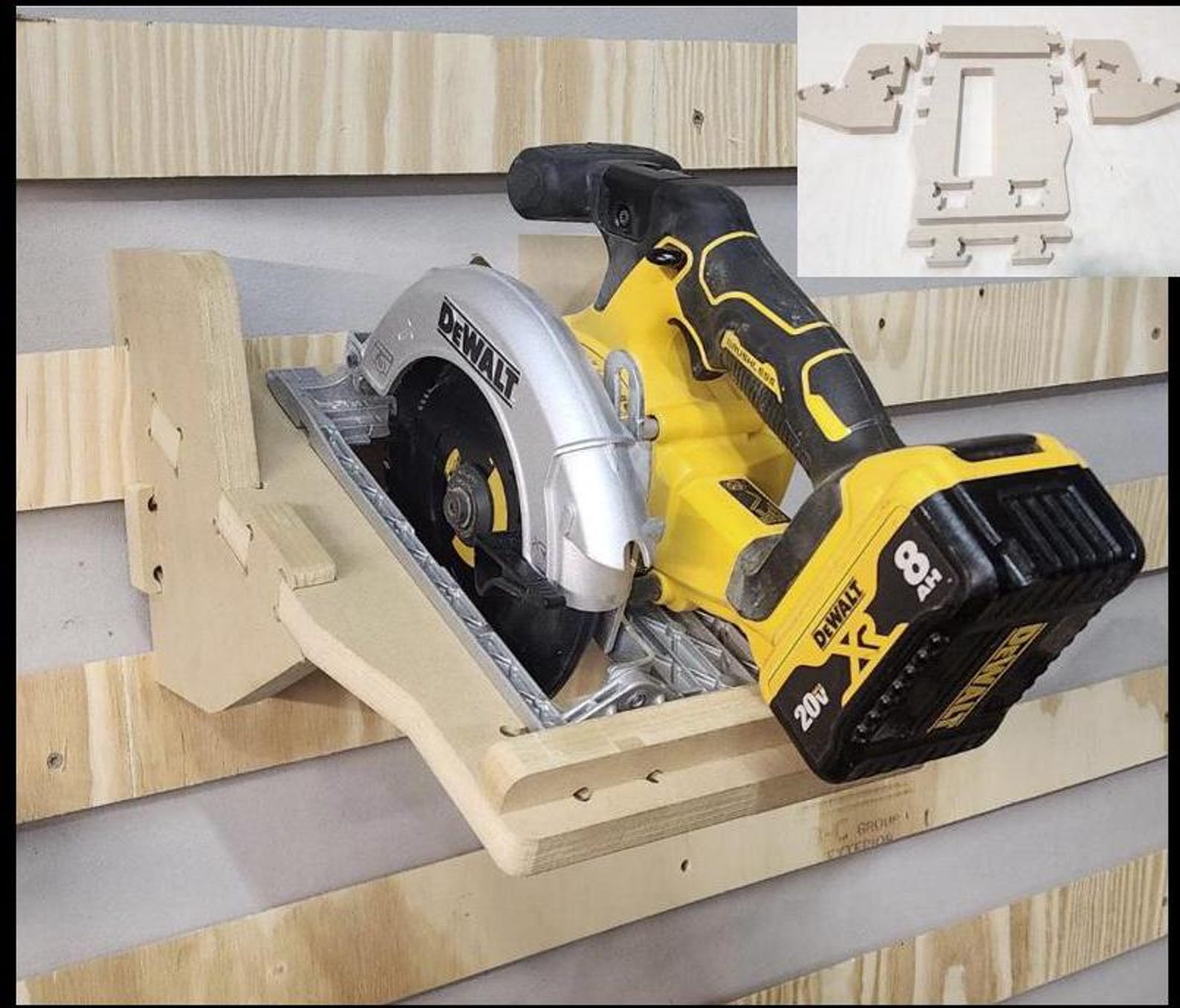 French Cleat Saw Holder: MDF Shop Tool Storage - Etsy