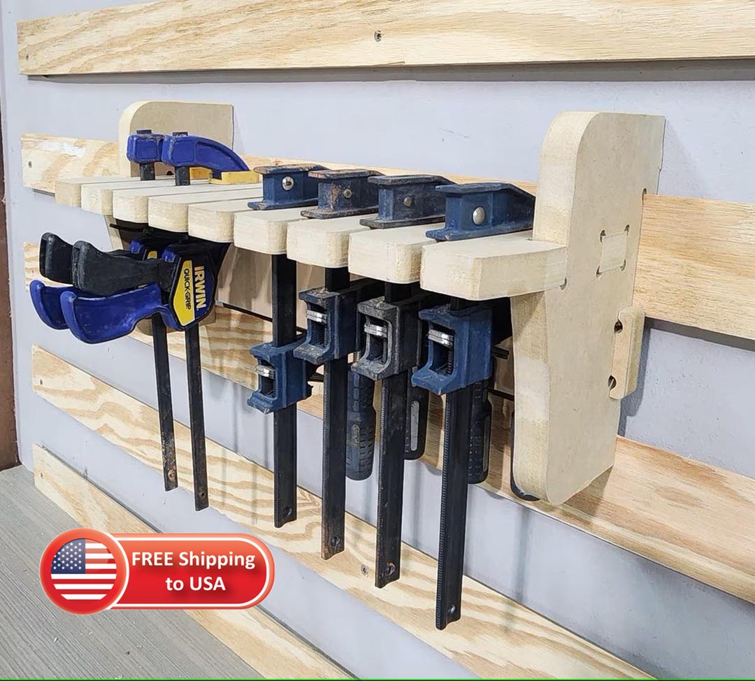 Wood Clamp Rack - Shop Tools - Shop Storage - French Cleat - Etsy