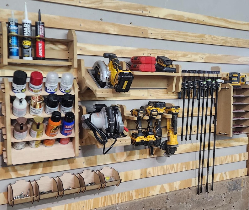 Wood Clamp Rack - Shop Tools - Shop Storage - French Cleat - Etsy