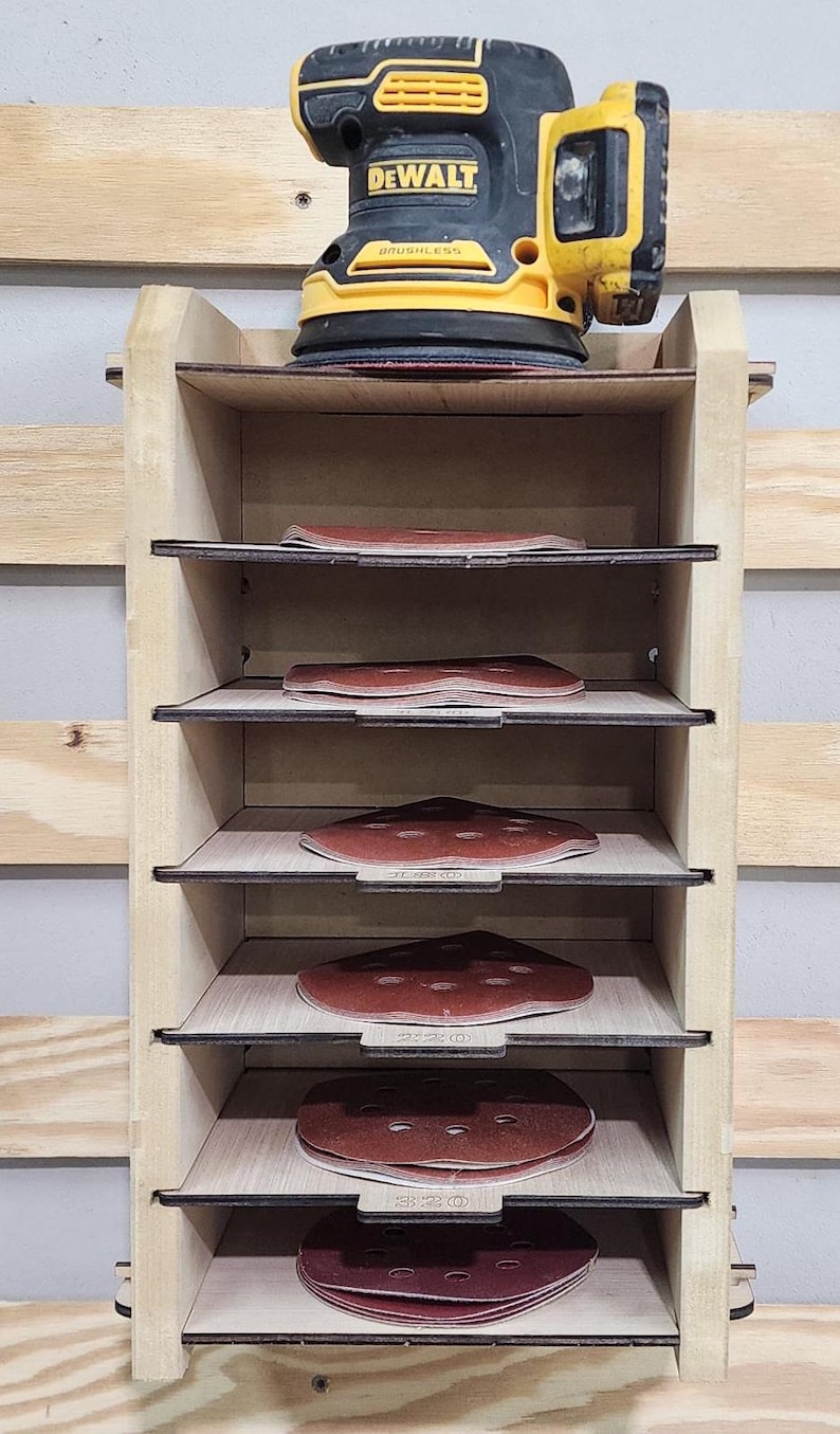 Sandpaper Storage - Shop Tools - Garage Storage - French Cleat Wall - Etsy