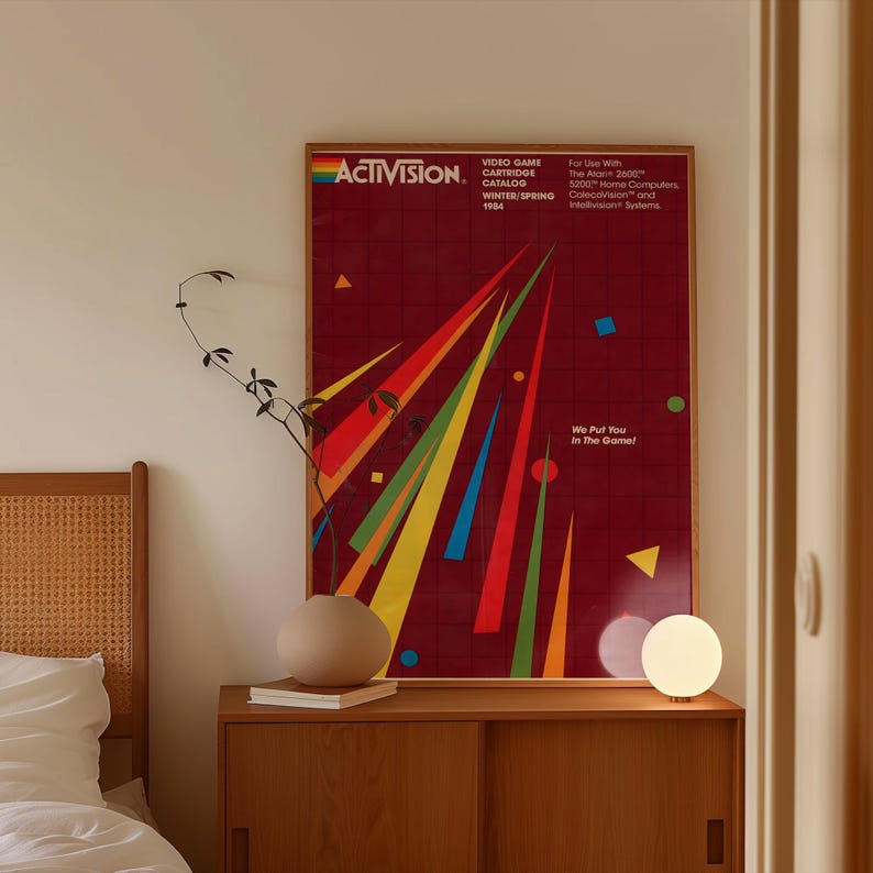 Retro Activision 1984 Catalog Poster: 80s Game Room Art (digital ...