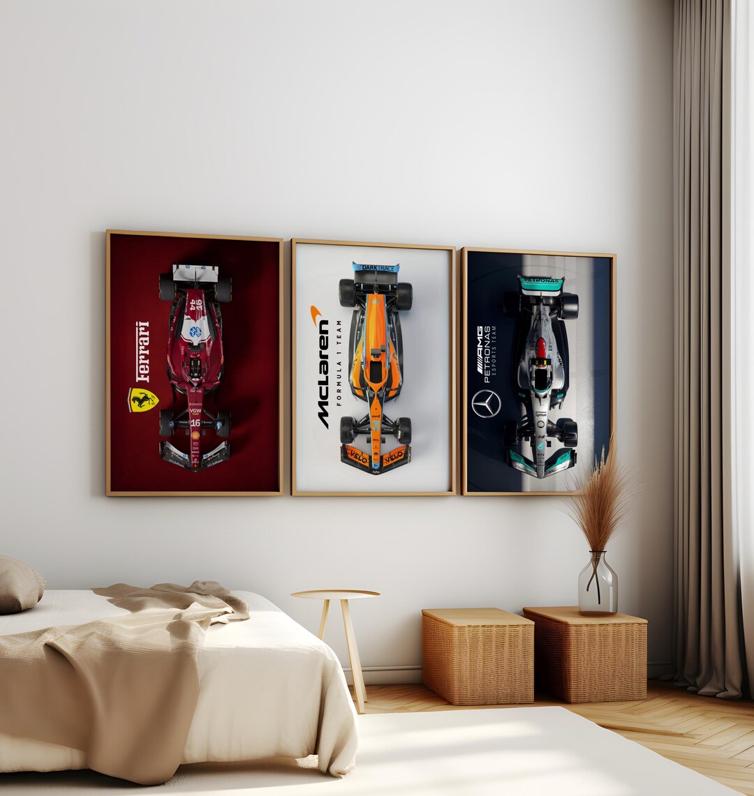Formula 1 Car Posters: Ferrari, Mclaren, Mercedes (digital Download) - Etsy