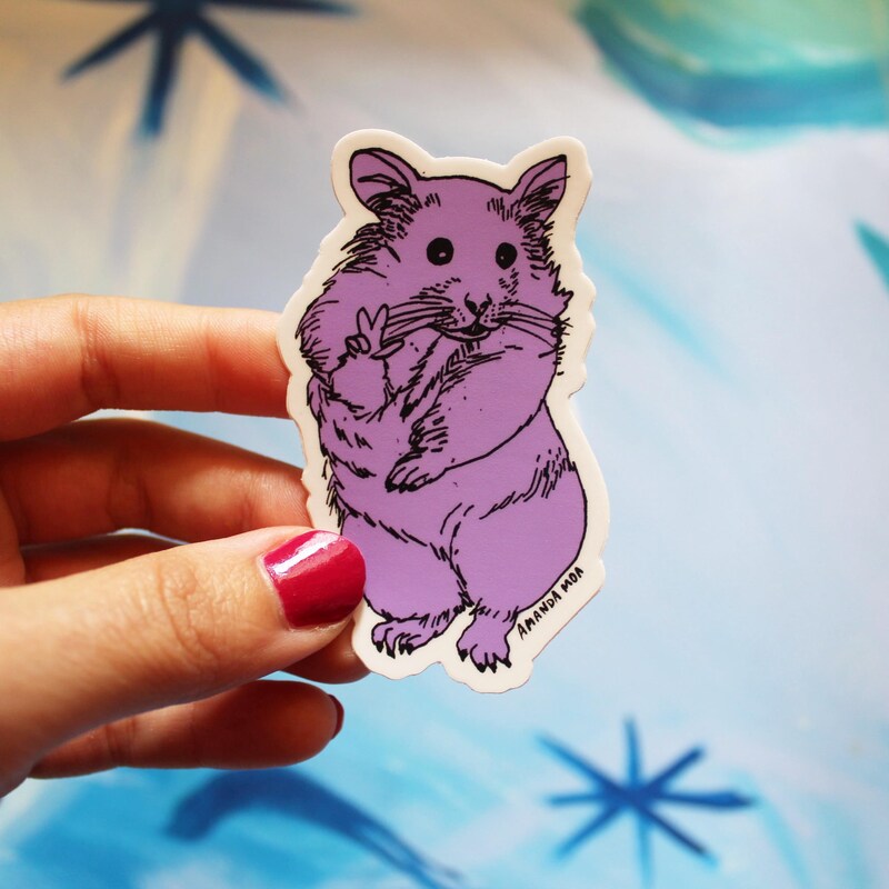 Hamster Peace Sign - Etsy