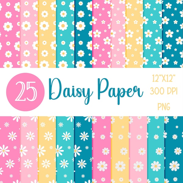 Daisy Paper Templates - Etsy