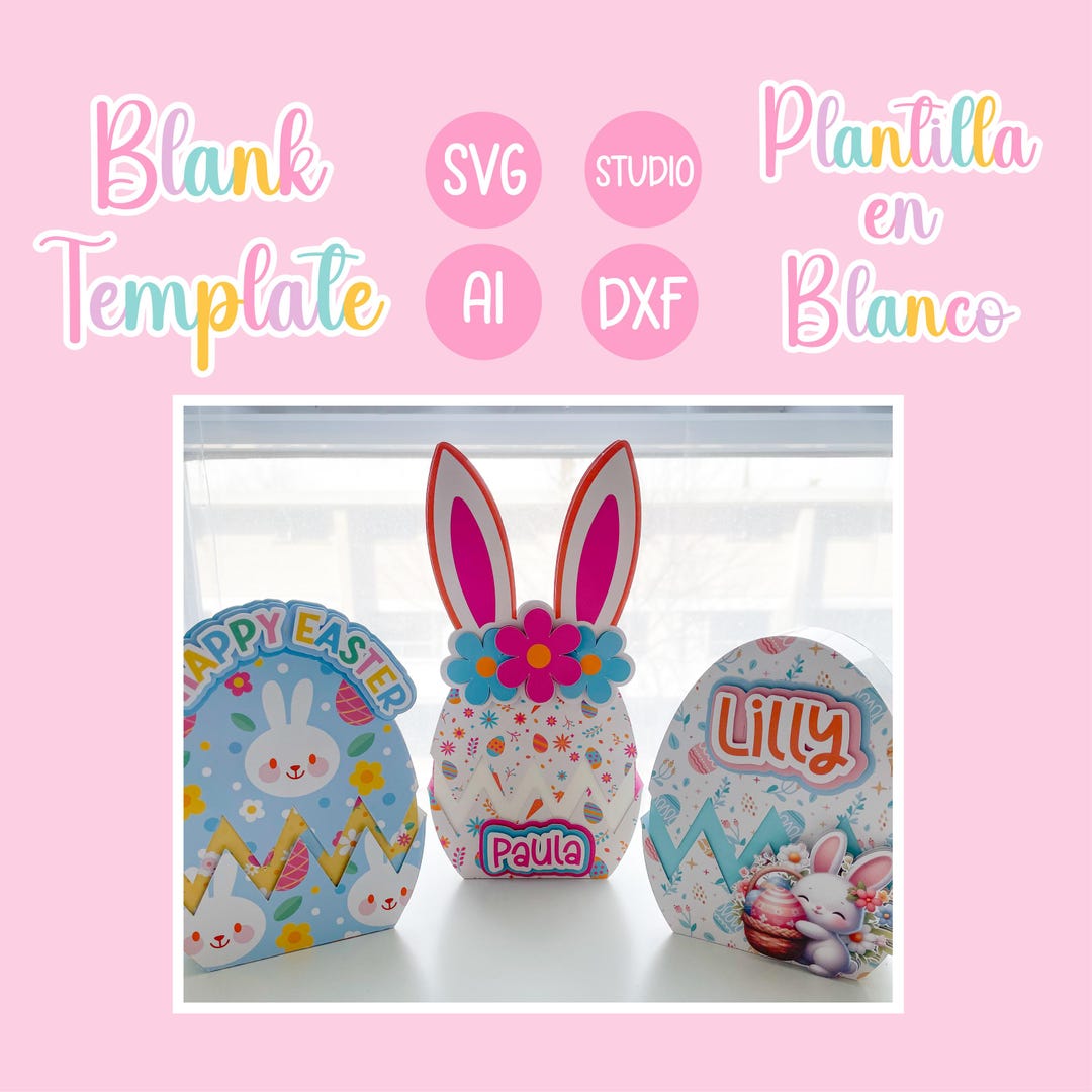 Easter Egg Template for Kids DIY Easter Favor Template DIY Personalized ...