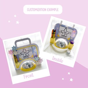 Cut File Activity Box Template for Kids DIY Party Favor Box Template ...