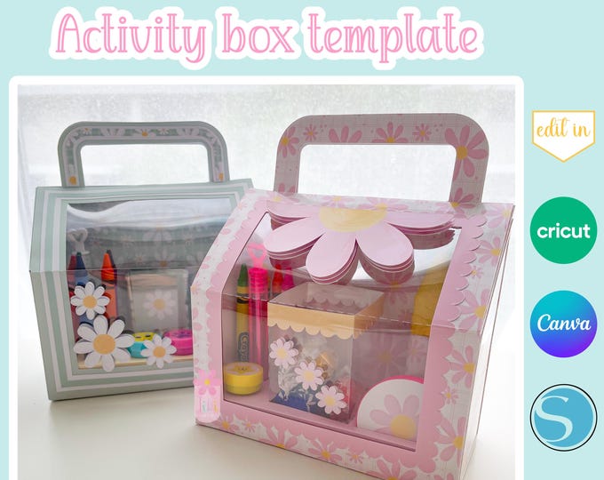 DIY Dice Printable Gift Box Template Kids Coloring Box Template Party ...