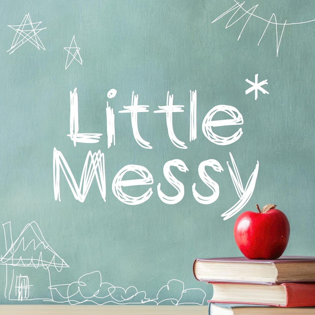 Little Messy Handwritten Font , Hand Writing ,cute Font,font for ...