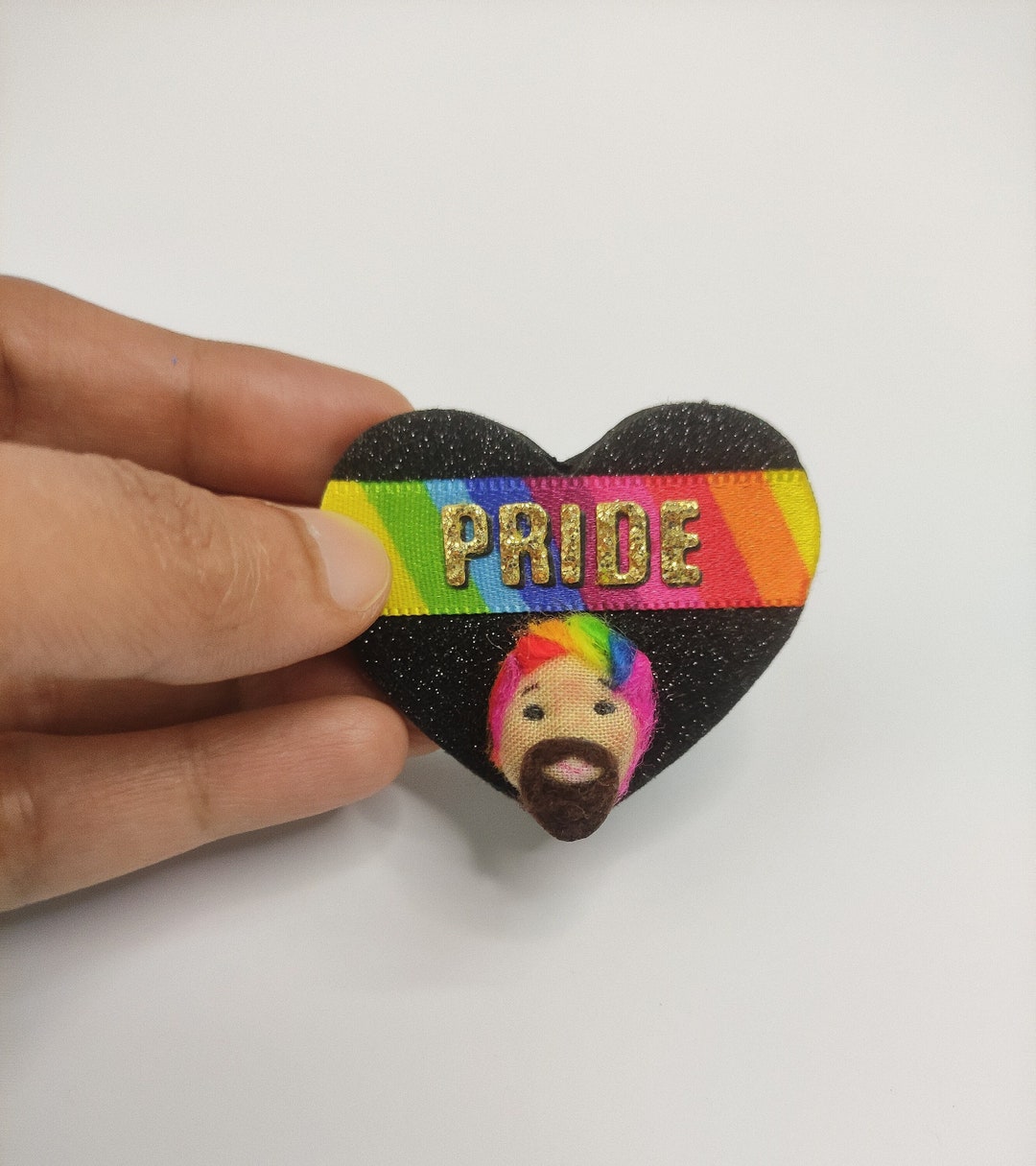 Heart Shaped Pride Magnet Rainbow Magnet LGBTQ Decor Accessories Pride ...