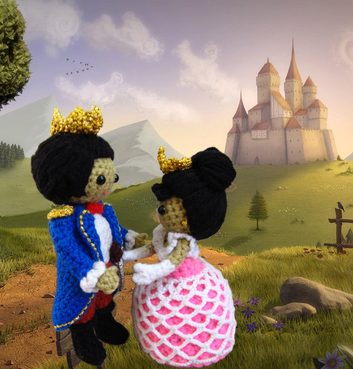 Amigurumi Prince and Princess Crochet Pattern Pdfs Childrens - Etsy