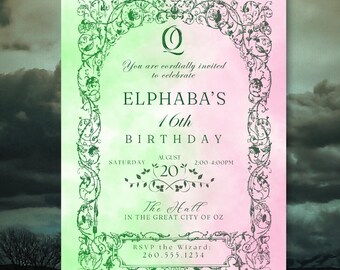 Wizard of Oz Birthday Invitation - Etsy