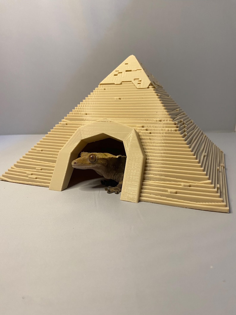 Reptile Terrarium Hide — Egyptian Pyramid Cave for Geckos, Snakes ...