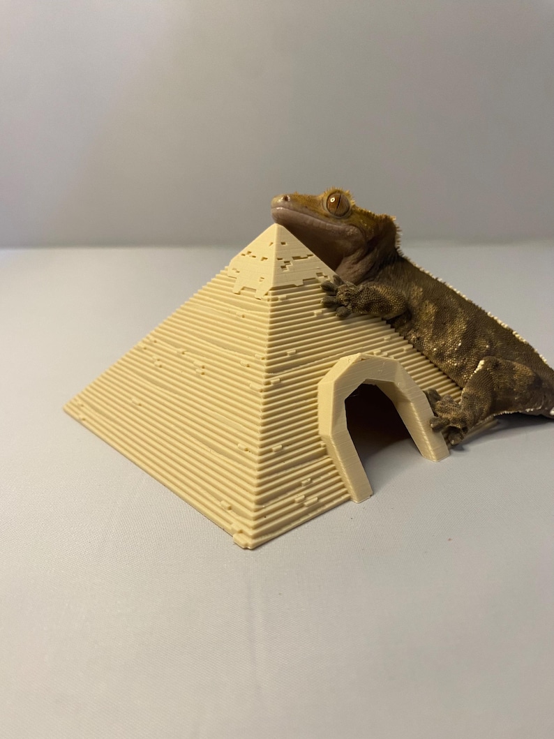 Reptile Terrarium Hide — Egyptian Pyramid Cave for Geckos, Snakes ...
