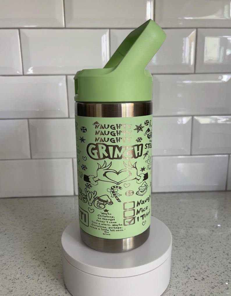 Yeti 12oz Junior Rambler 'the Grinch' - Etsy