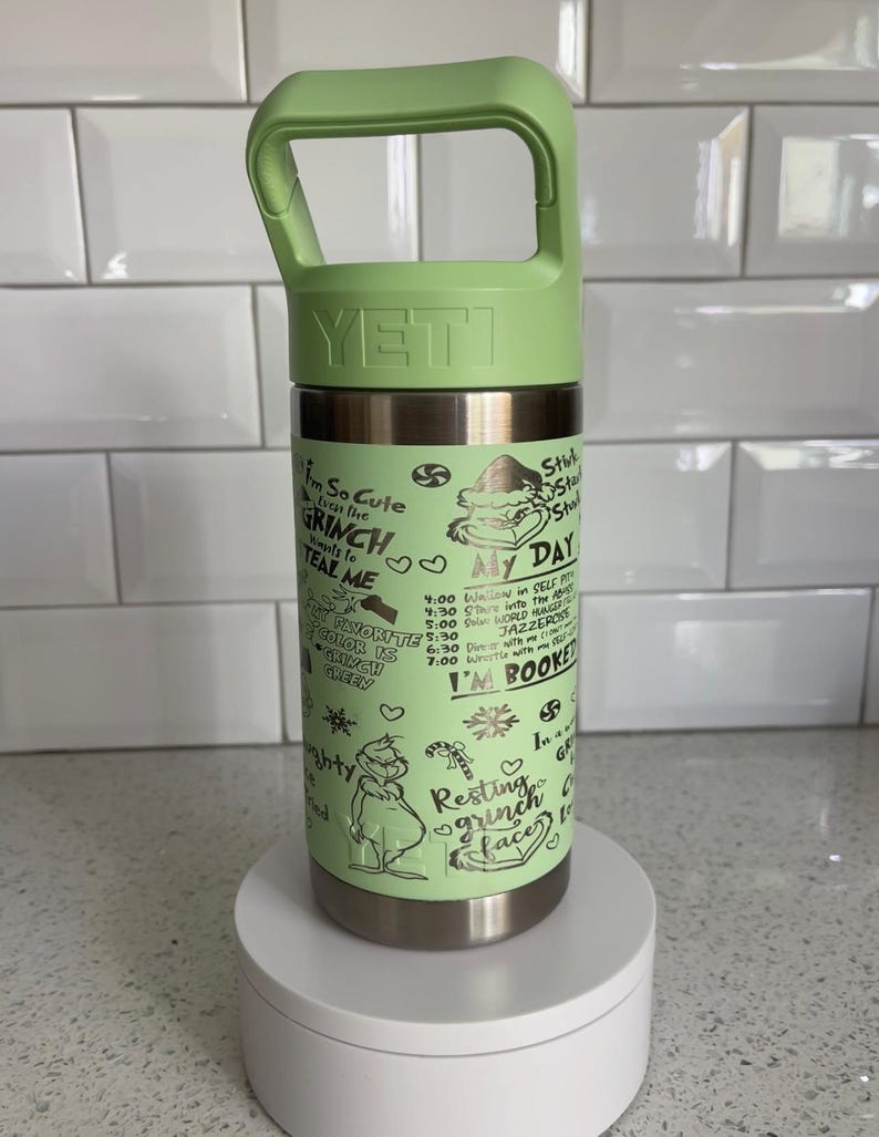 Yeti 12oz Junior Rambler 'the Grinch' - Etsy