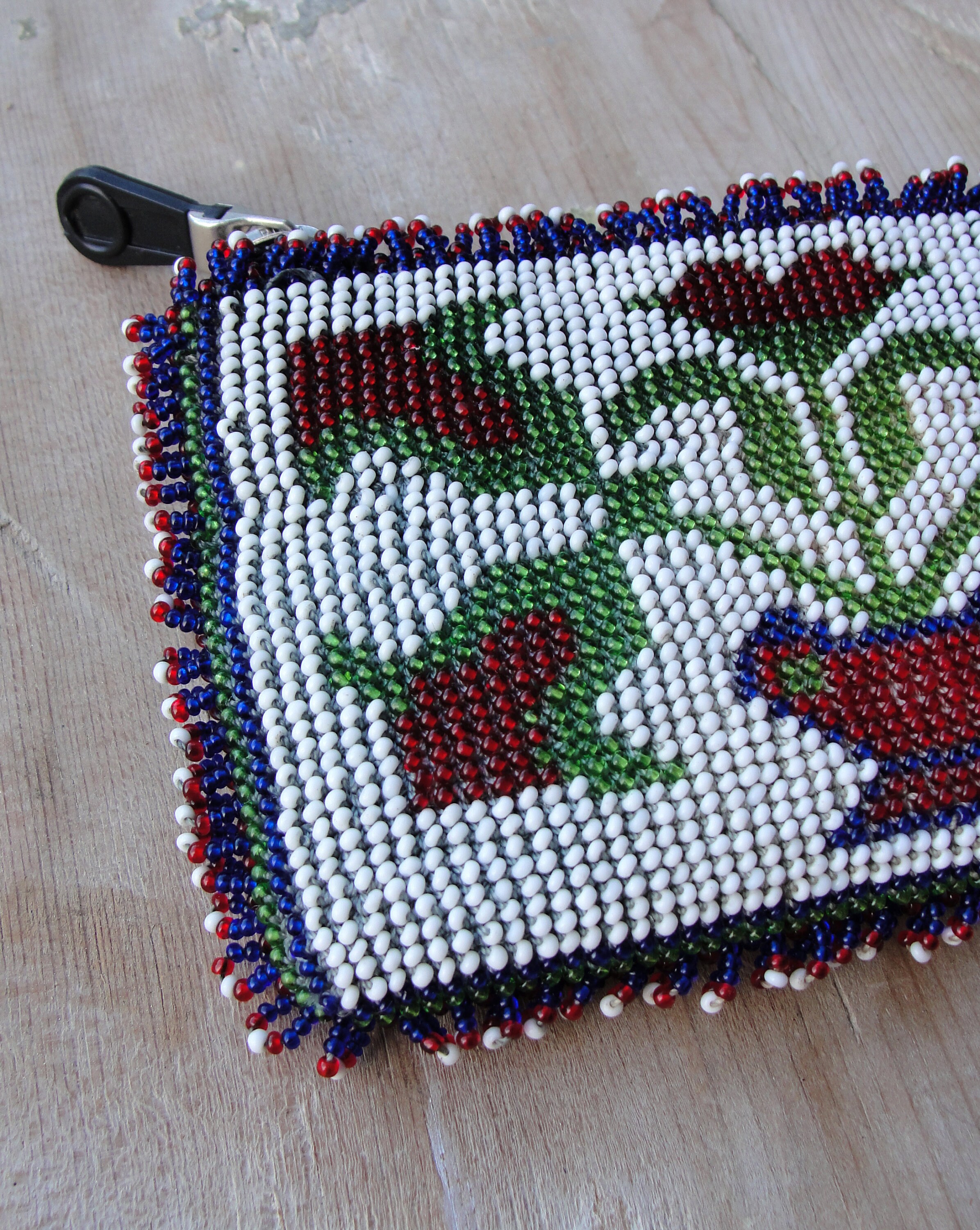 Vintage Beaded Coin Purse, Floral Beadwork, Wallet Coin Purse Wallet ...