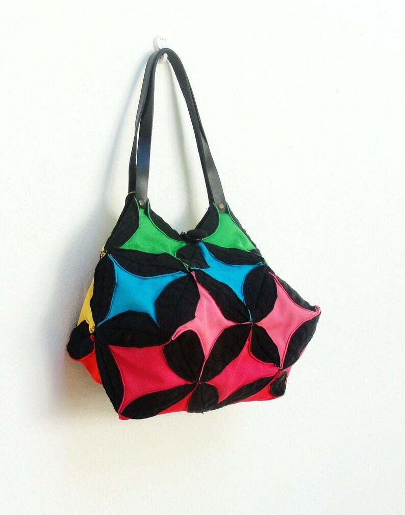 Rainbow Bag Cathedral Window Quilting and Orinuno With - Etsy