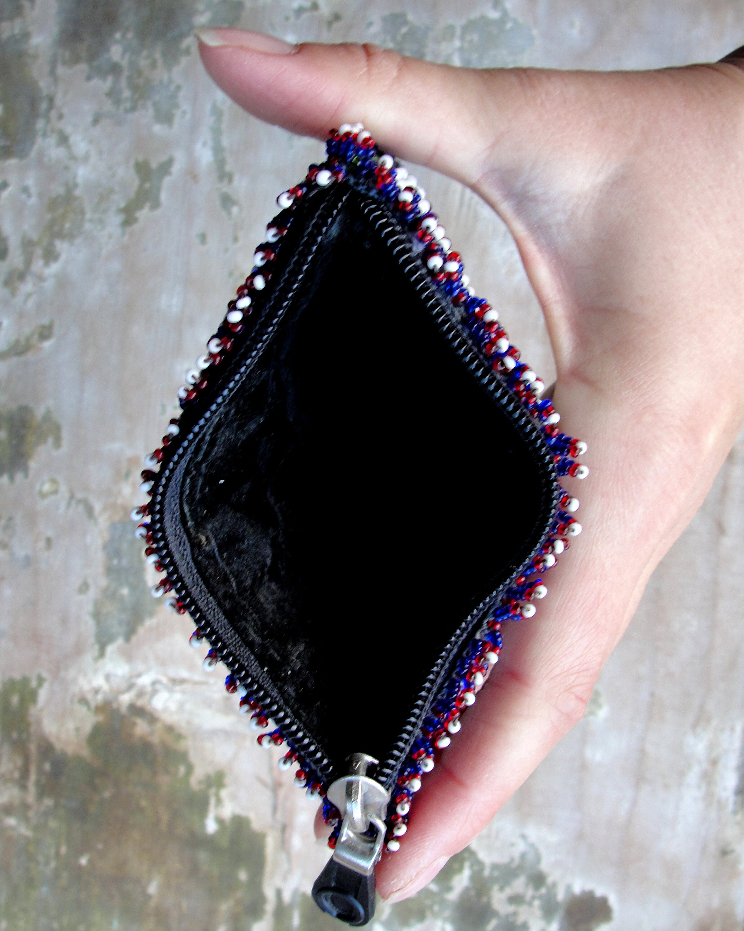 Vintage Beaded Coin Purse, Floral Beadwork, Wallet Coin Purse Wallet ...