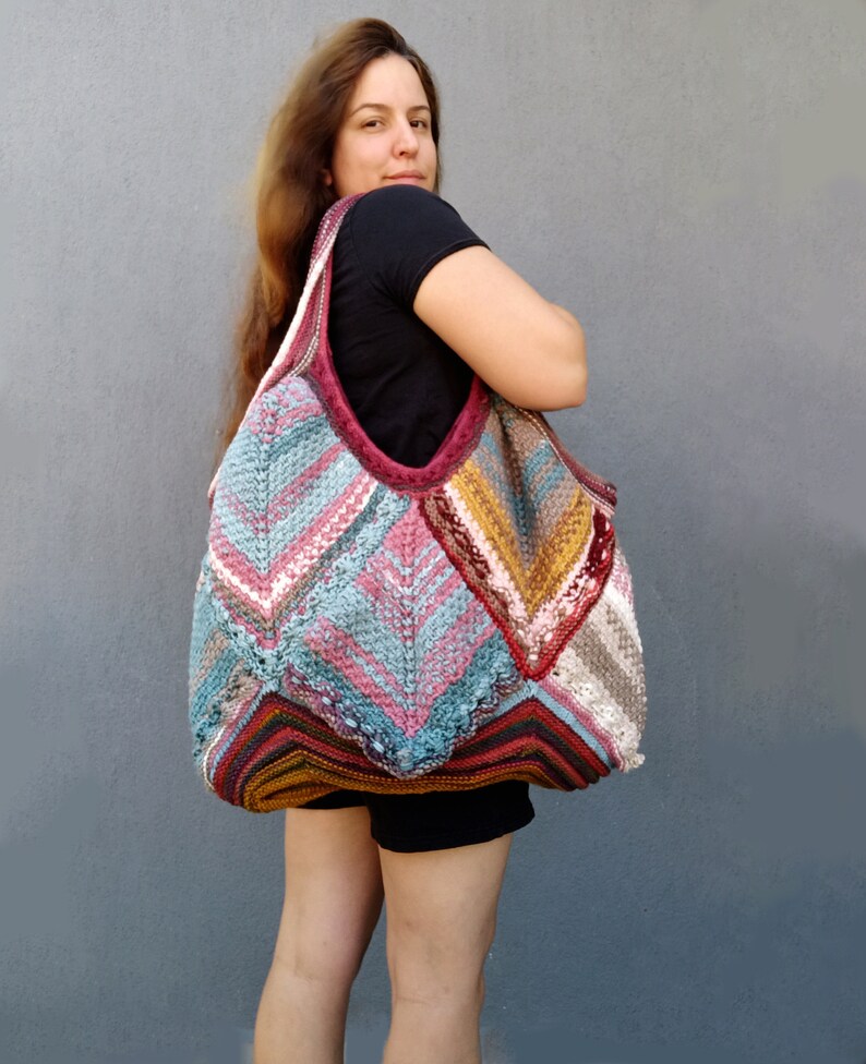 Extra Large Knitted Bag, Bohemian Bag, Yoga Bag, Beach Bag, Shopping ...