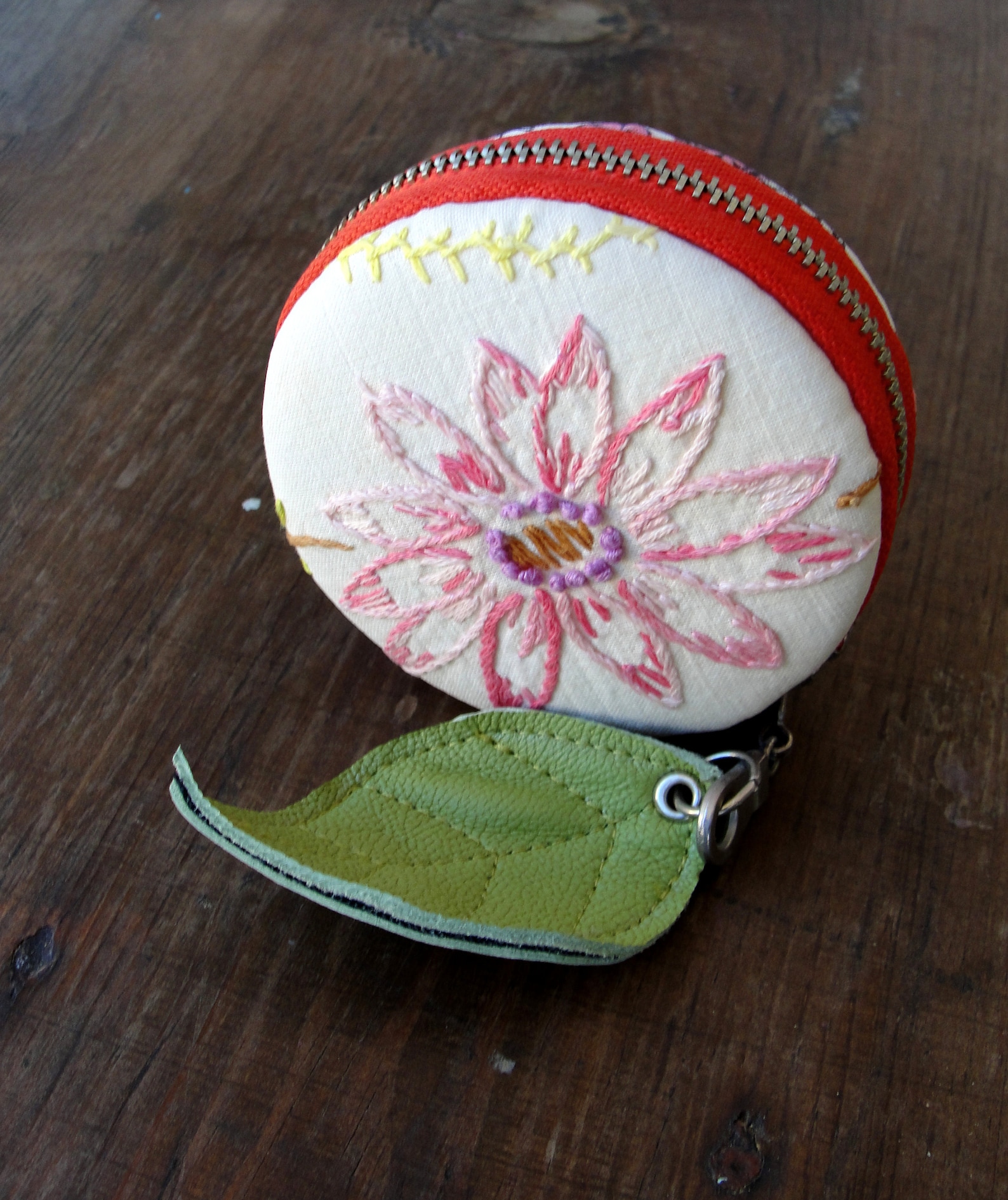 Macaron Coin Purse Wallet - Vintage Embroidery and Fabric - Etsy