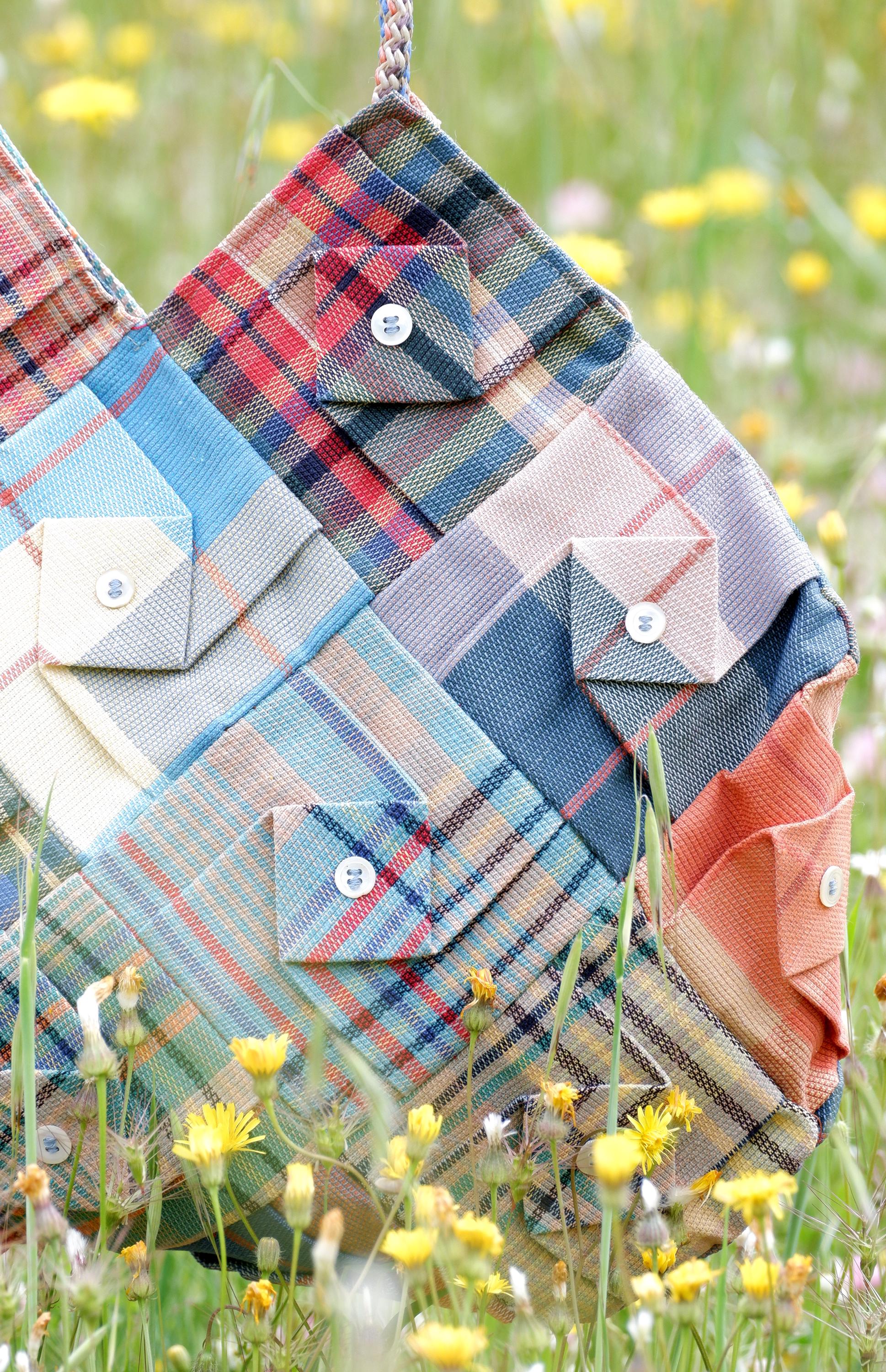 Folded Plaid Bag - Vintage Plaid Fabrics Patchwork - Etsy