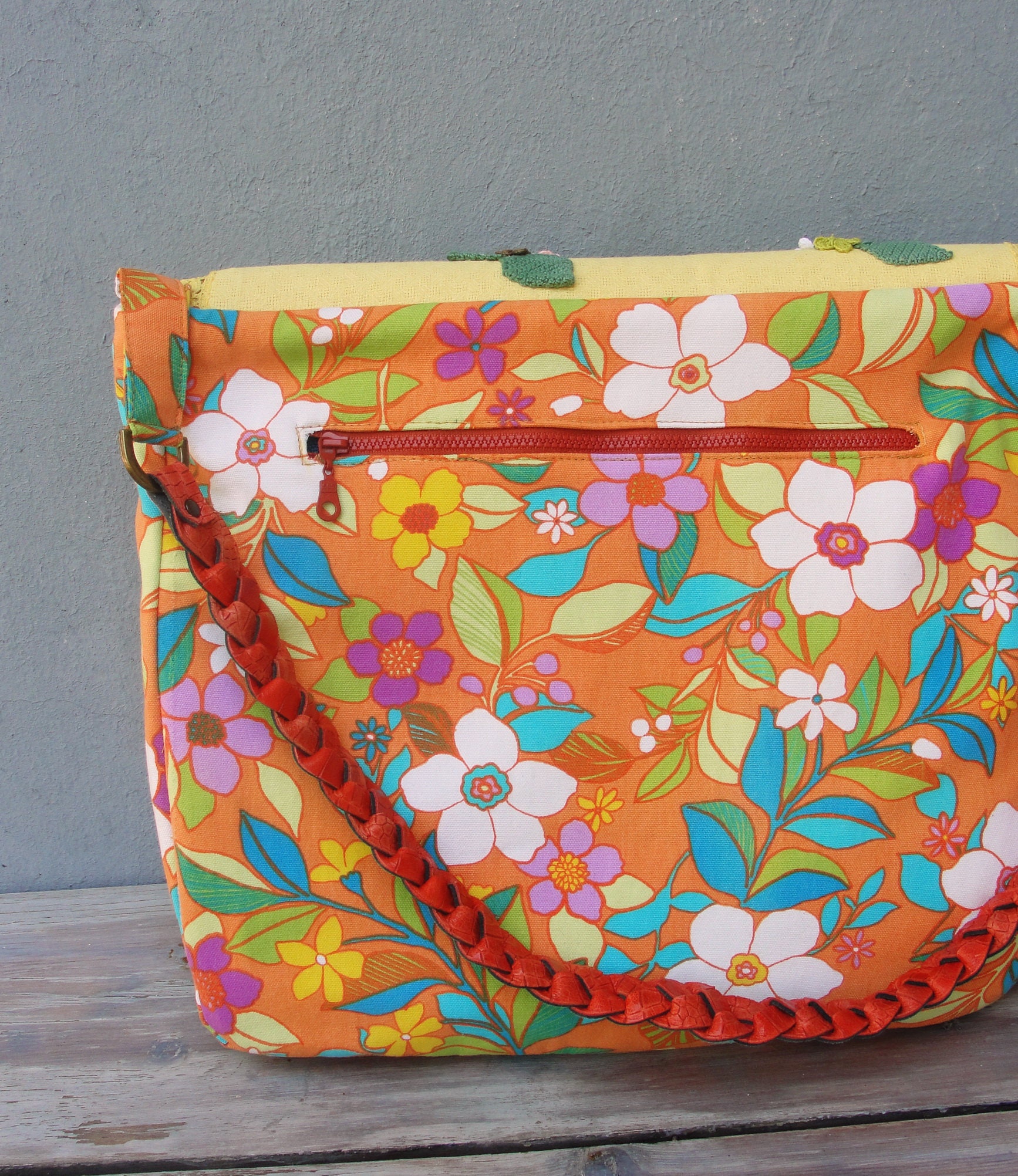 Embroidered Bird Messenger Laptop MacBook Bag Sleeve With - Etsy