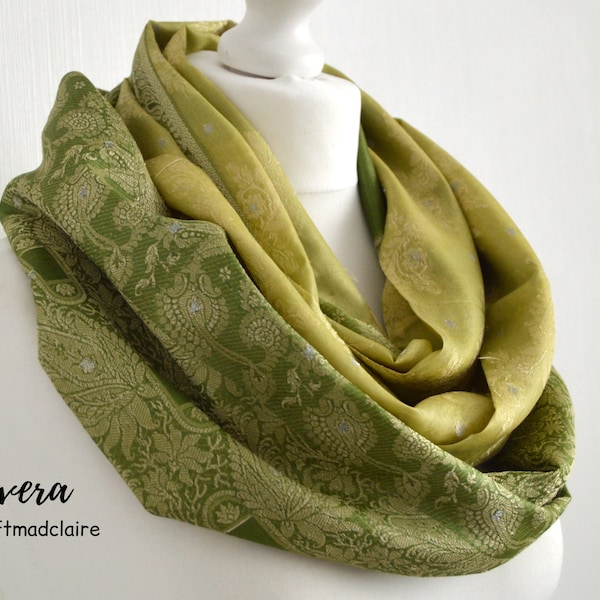 Silk Infinity Scarf - Etsy