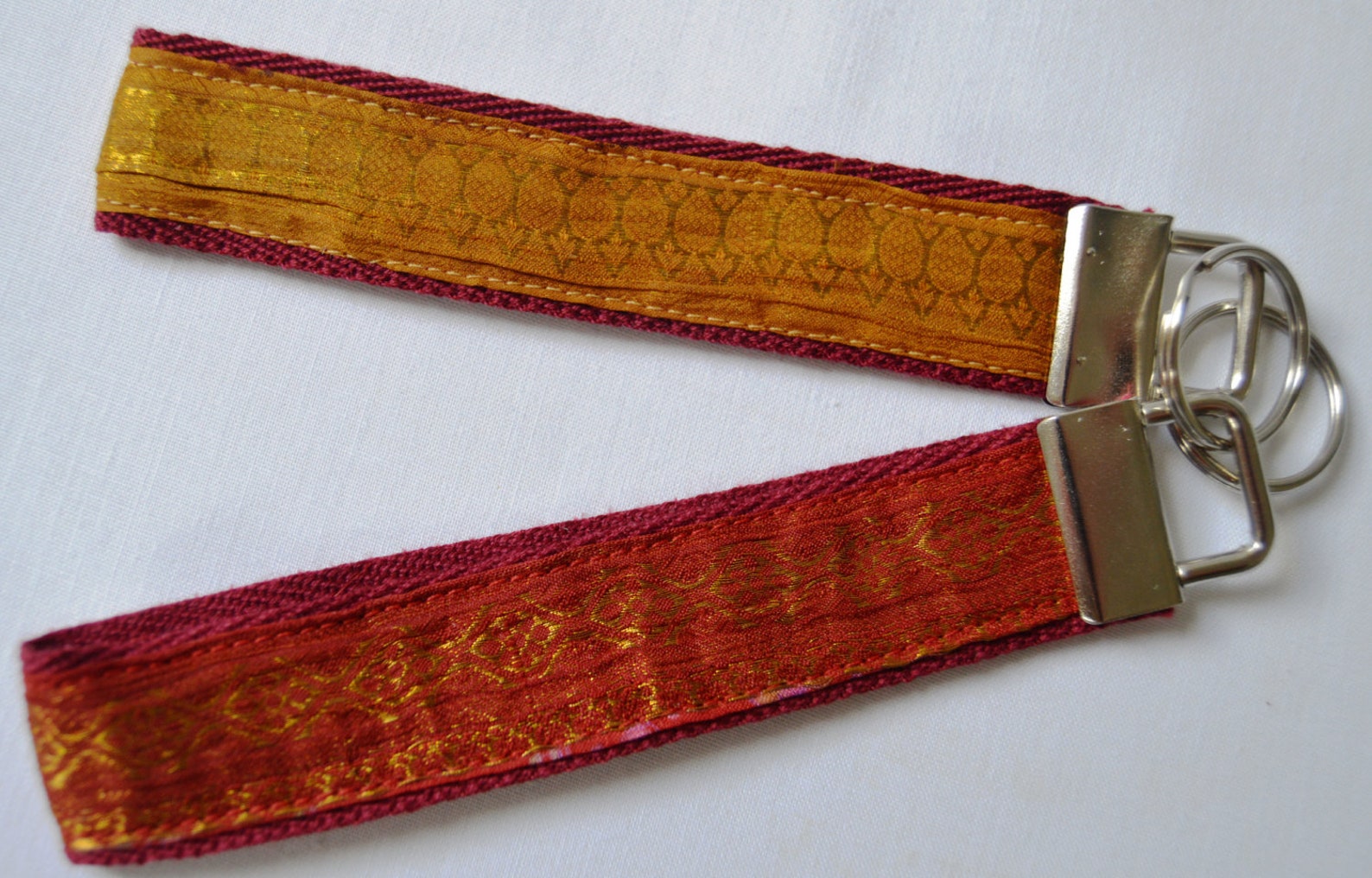 Clearance Sale Handmade Recycled Sari Silk Key Fob Fabric - Etsy