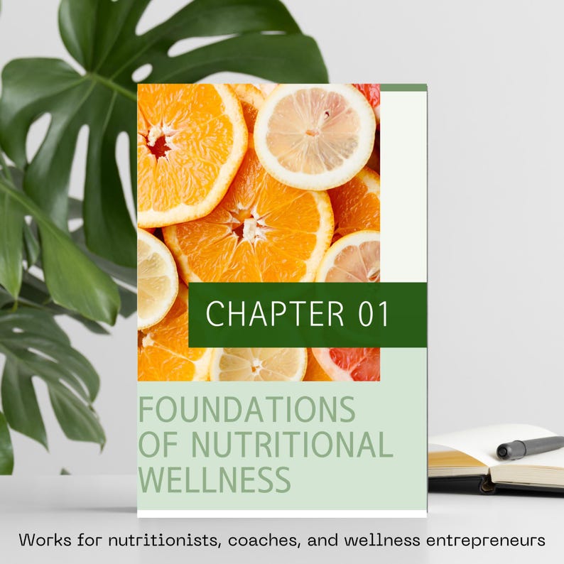 Nutrition Ebook Lead Magnet Template Canva Editable Health & Wellness ...