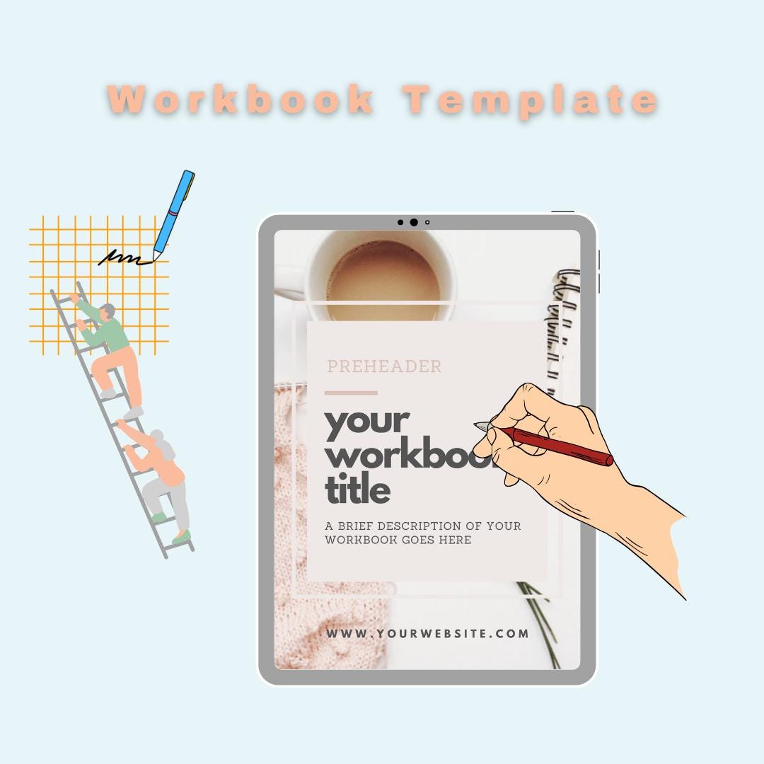 Digital Workbook Template Easy-to-use and Versatile Layout Designed for ...