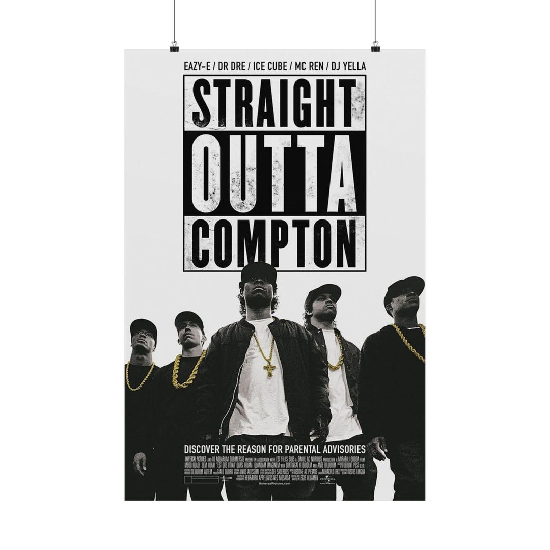 Gangsta Hip Hop 90s Music Decor, Straight Outta Compton Art, NWA Gift ...
