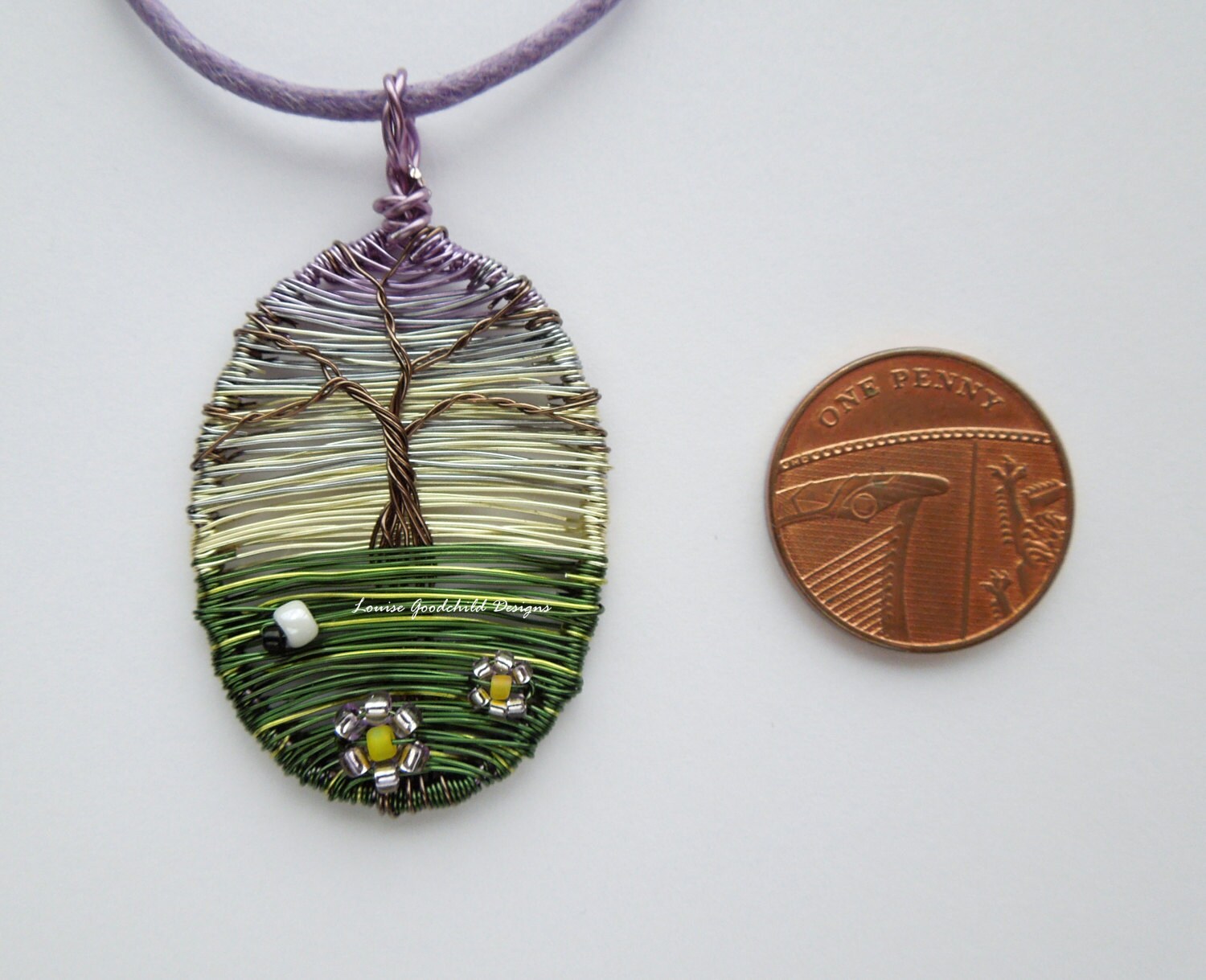 Meadow Pendant Small Tree Pendant Wire Wrapped MADE TO - Etsy