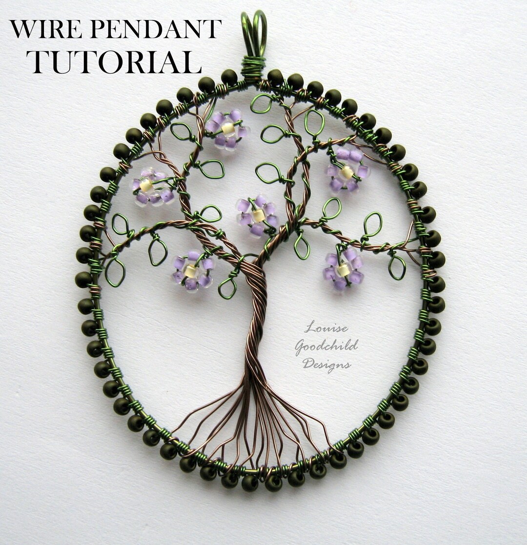 Wire Tree Tutorial, Pendant Tutorial, Jewelry Making, Wire Wrap ...