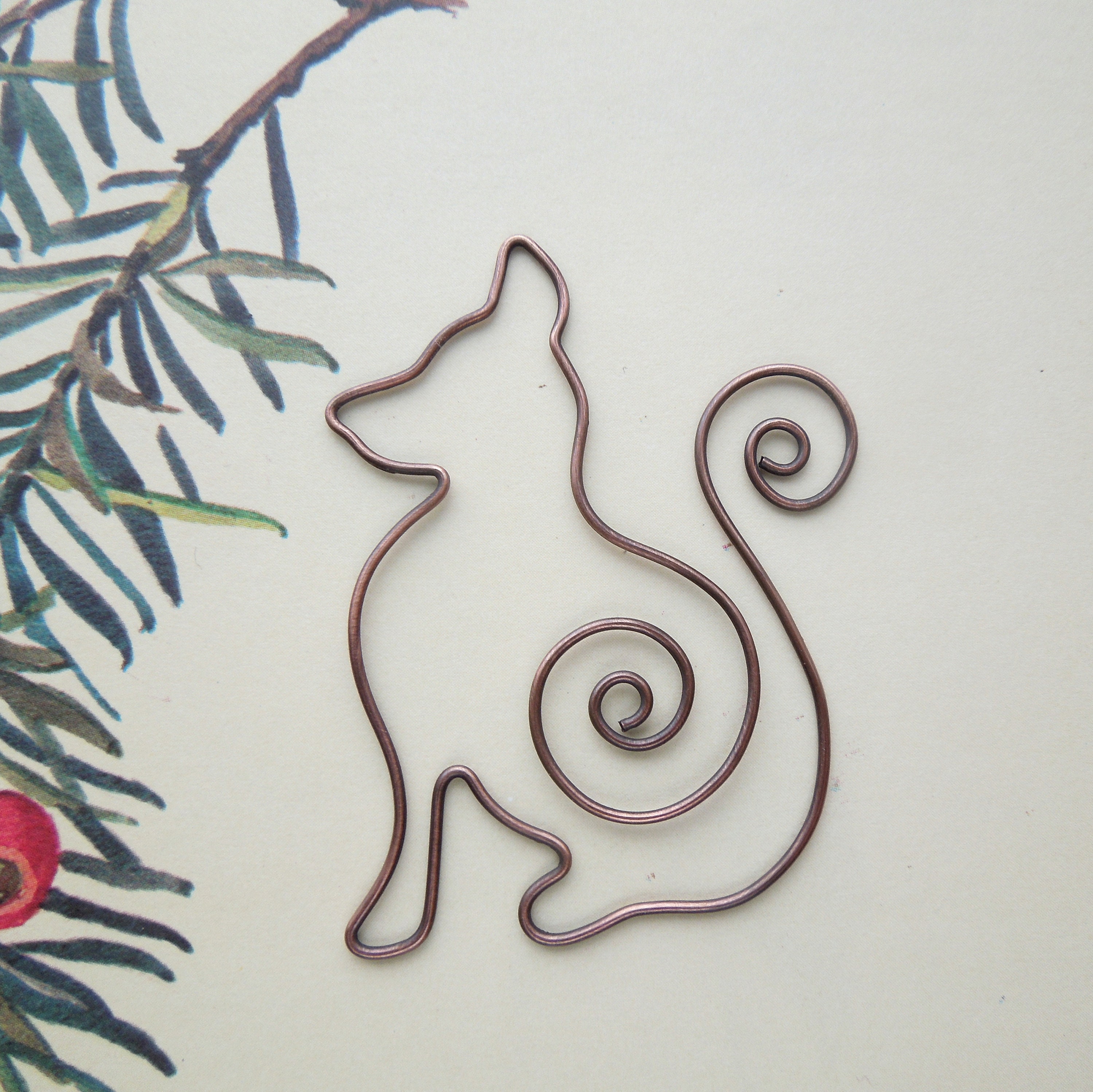 Copper Fox Bookmark Fox Book Clip MADE TO ORDER Solid | Etsy UK