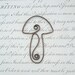 Copper Toadstool Bookmark, Mushroom Bookmark, MADE TO ORDER, Solid Copper, Copper Wire, Book ...