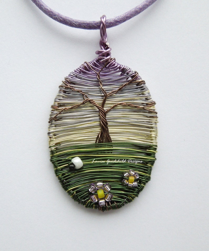Meadow Pendant Small Tree Pendant Wire Wrapped MADE TO - Etsy
