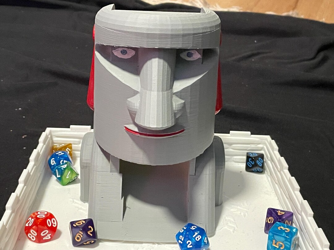 Dice Tower, Moai Statue - Etsy