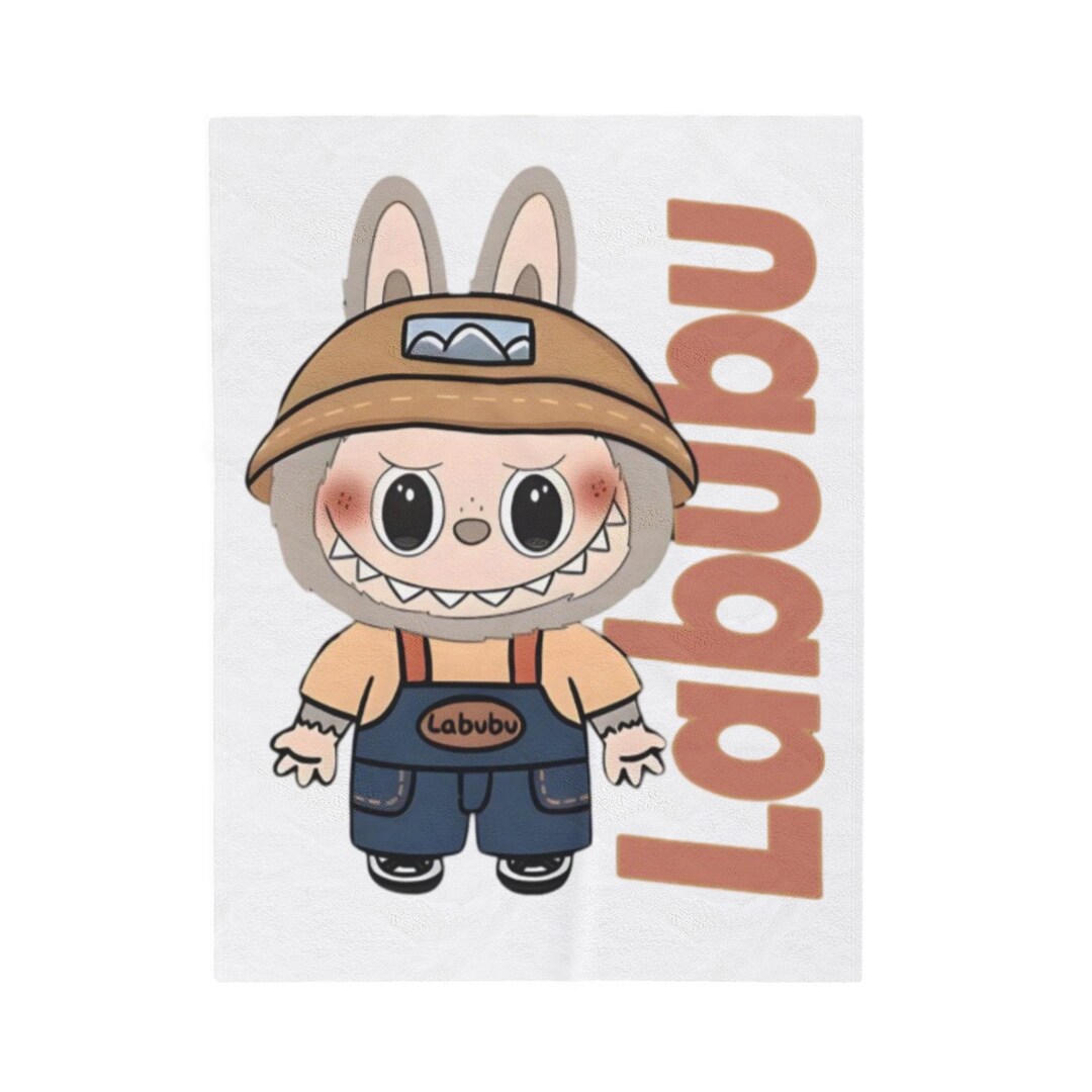 Labubu Velveteen Plush Blanket-cute Kid, Warm and Cozy Throw Blanket ...