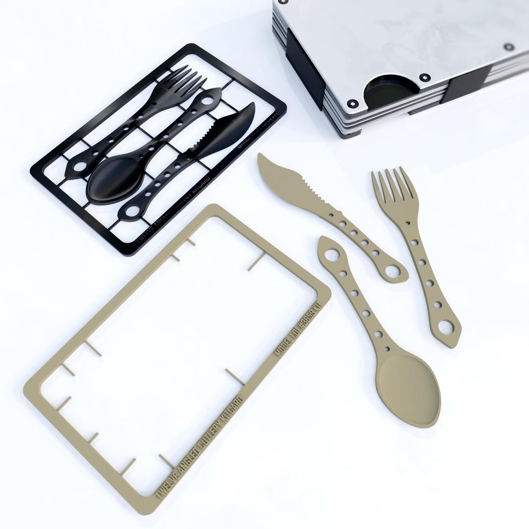 Emergency Utensil Kit Card 2 Pack Travelers Cutlery Kitcard Model 3659 ...