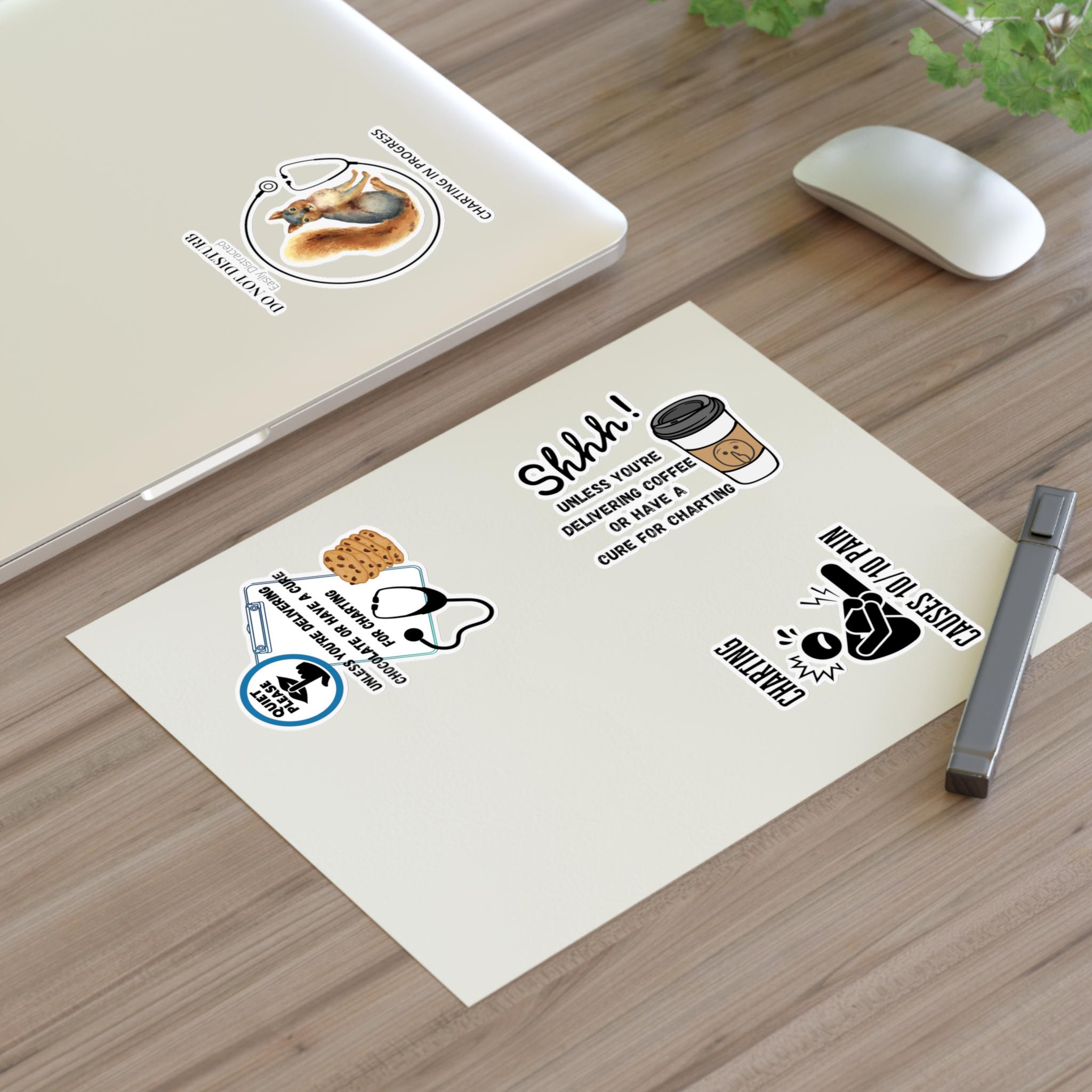 Charting Burnout Sticker Sheets, Charting Burnout, Charting Humor ...