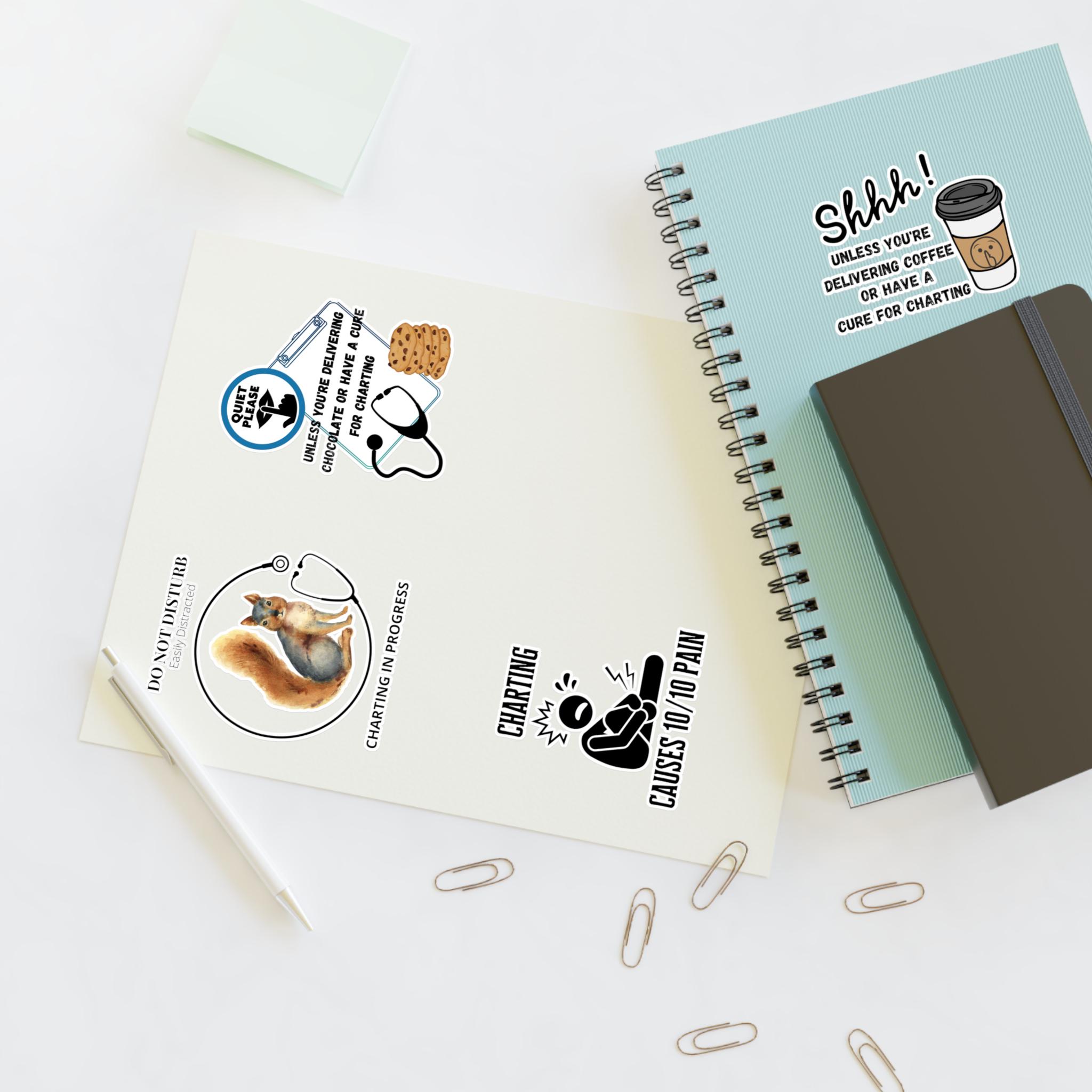 Charting Burnout Sticker Sheets, Charting Burnout, Charting Humor ...