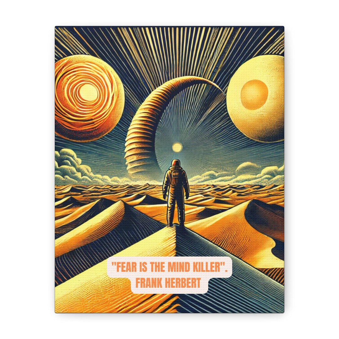Copy of Frank Herbert Quote Canvas Print, Frank Herbert Wall Decor ...